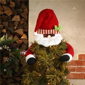 Holiday | African American Santa Tree Topper Black Large Santa Claus ...